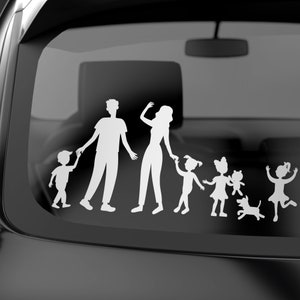 My Family Car Decal, Family on Board Safety Sign Vinyl Sticker for Car ...