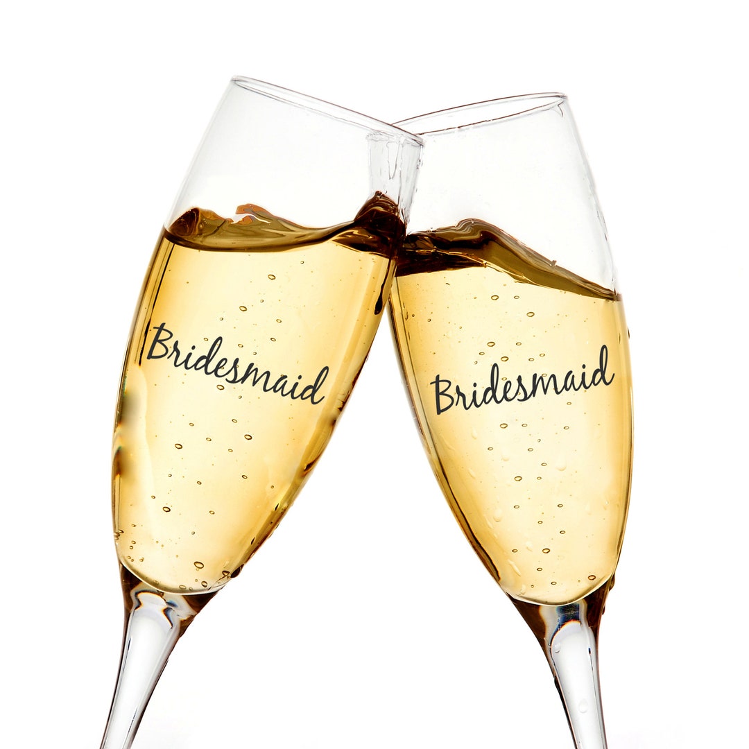 Handwritten Lettering on Wine Champagne Glass - Custom Vinyl Lettering ...