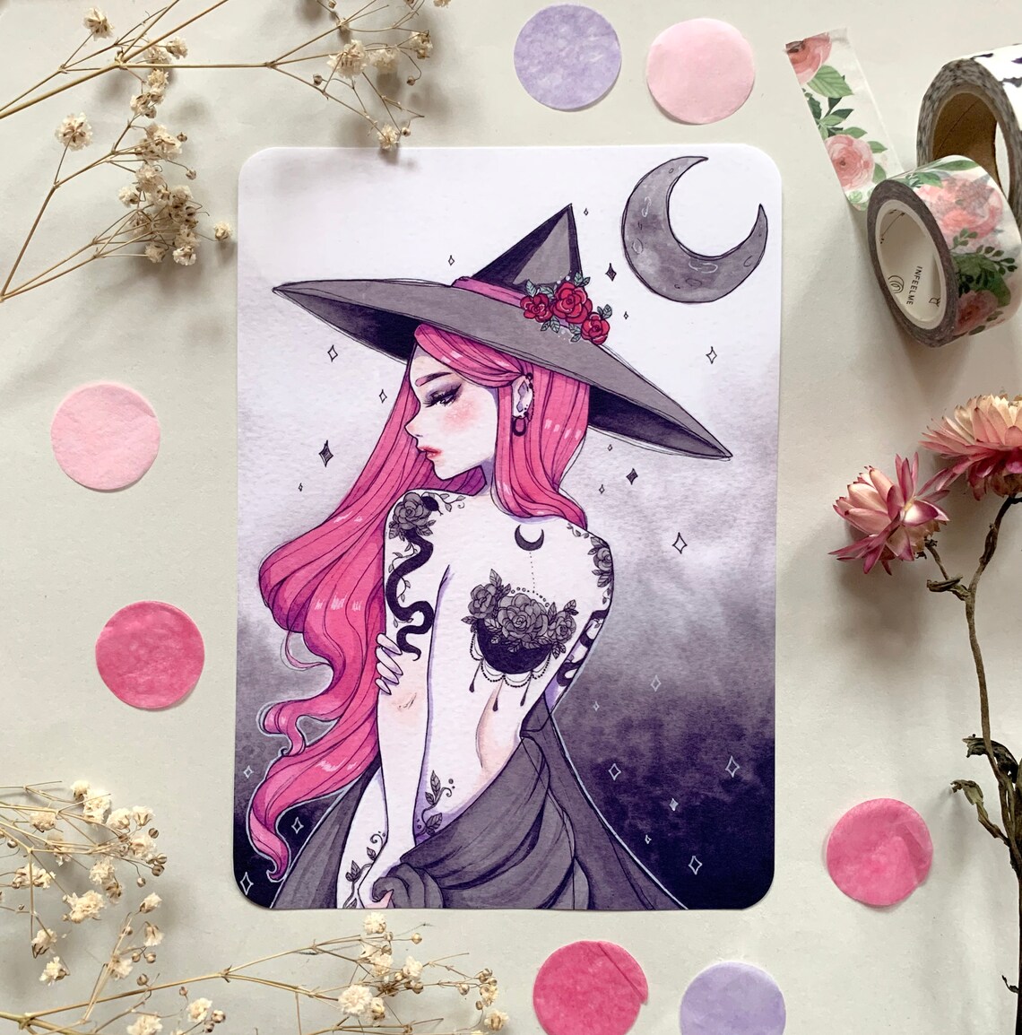 Tattoos Inktober Art Print Halloween Ink Drawing 2020 - Etsy