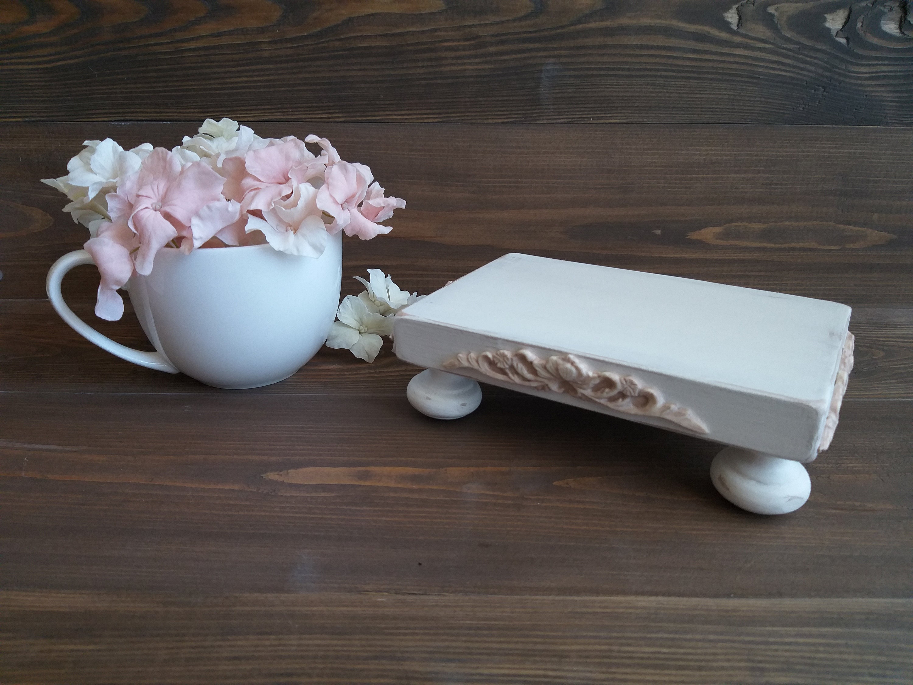 White Wood Riser for Kitchen Farmhouse Riser Stand | Etsy