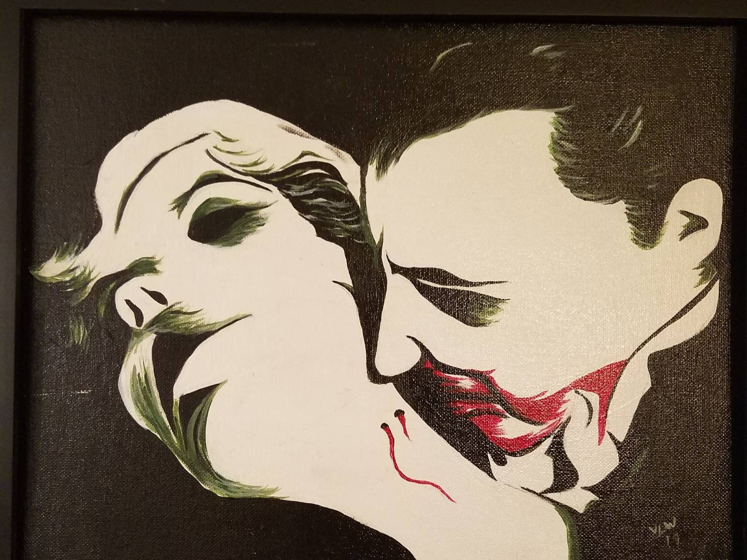 Vampire Painting, Original Painting, Acrylic Painting, Horror Painting ...