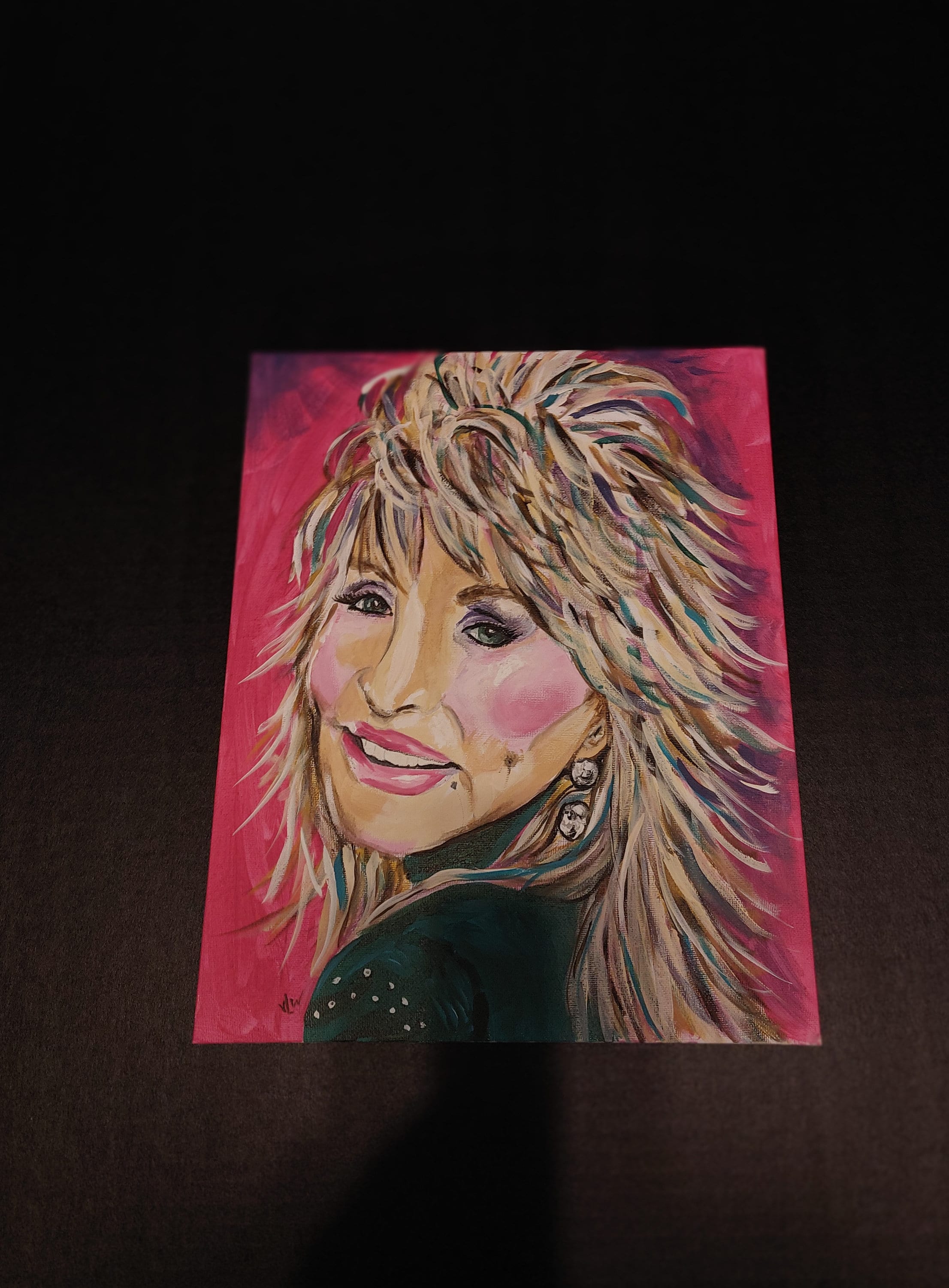 Original One-of-a-kind Dolly Parton Acrylic Painting, Dolly Fan ...
