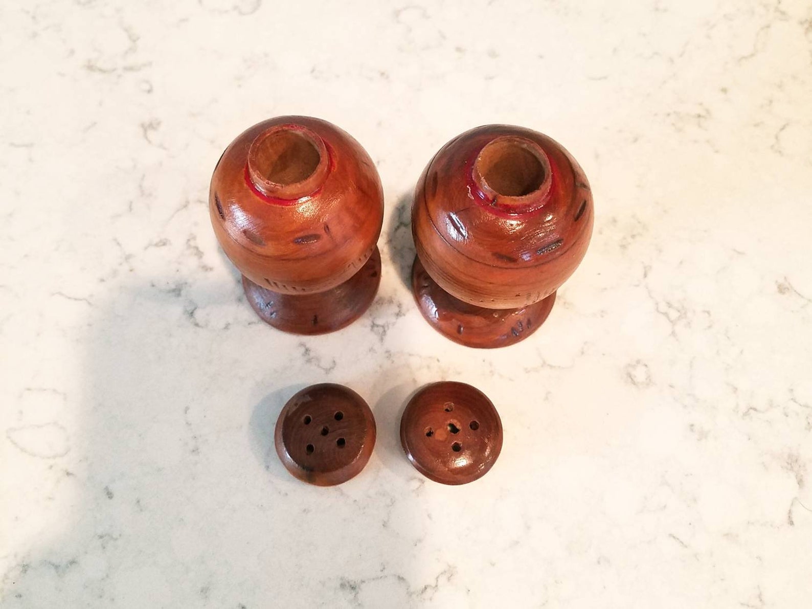 Mexican Salt and Pepper Shaker, Small Salt and Pepper Mill, Wood Salt ...