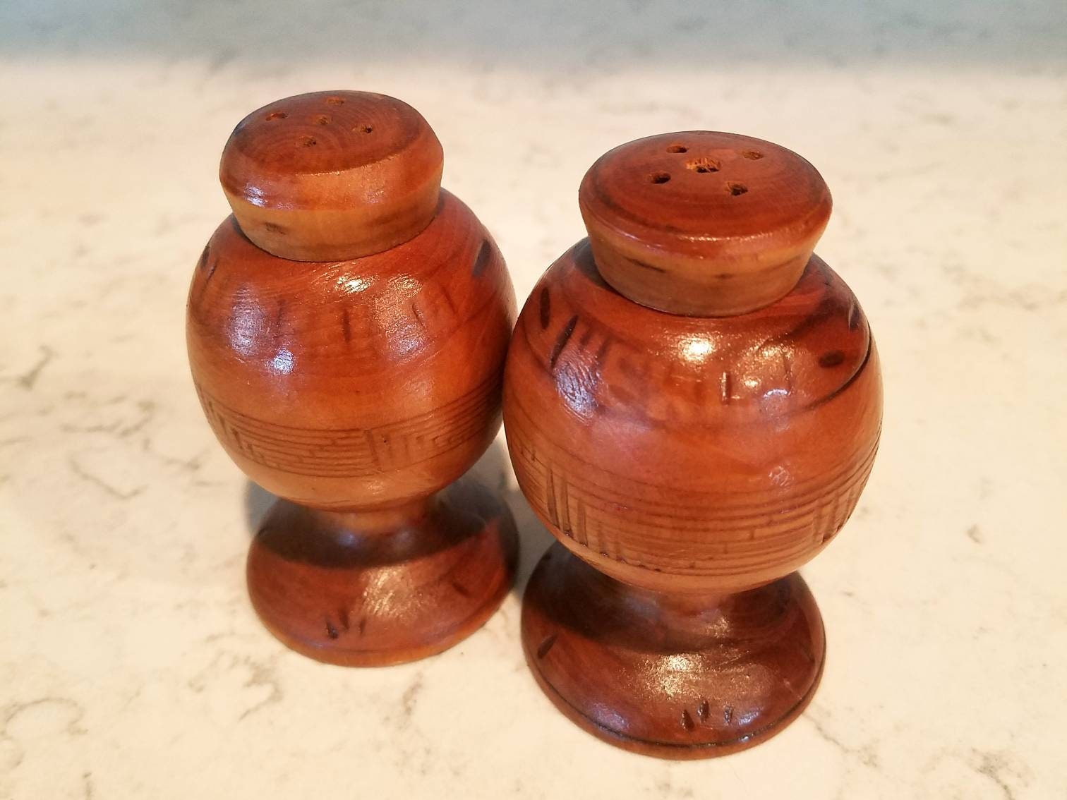 Mexican Salt and Pepper Shaker, Small Salt and Pepper Mill, Wood Salt ...