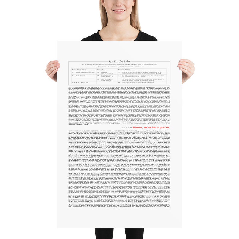 NASA Apollo 13 (houston, We've Had a Problem) Mission Transcript ...