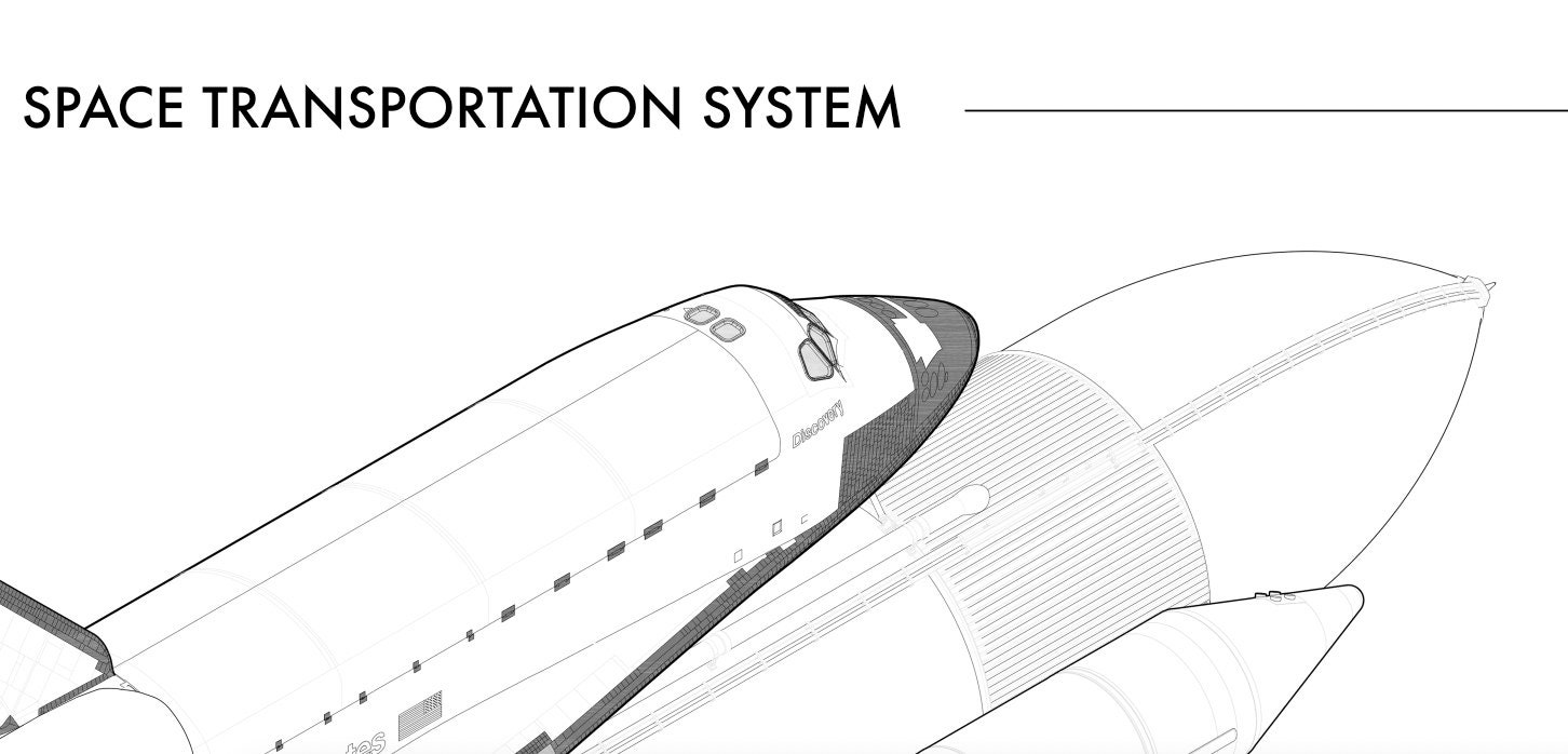 NASA Space Shuttle: Full Stack Isometric (technical Drawing) - Etsy