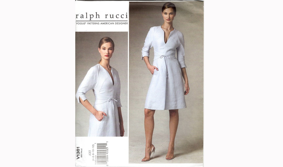 Vogue American Designer Ralph Rucci #V1381 Sewing Pattern/ Misses ...