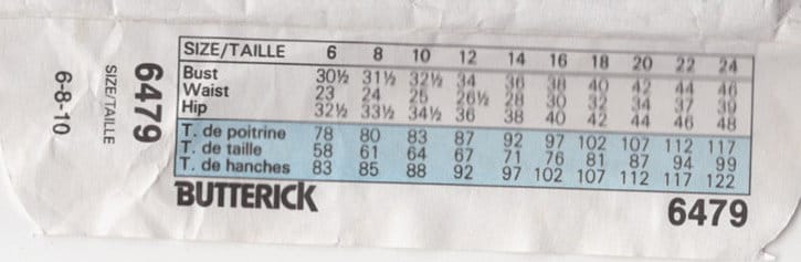 Vintage Butterick Womens Designer Sewing Pattern # 6479/ Dated 1992 ...