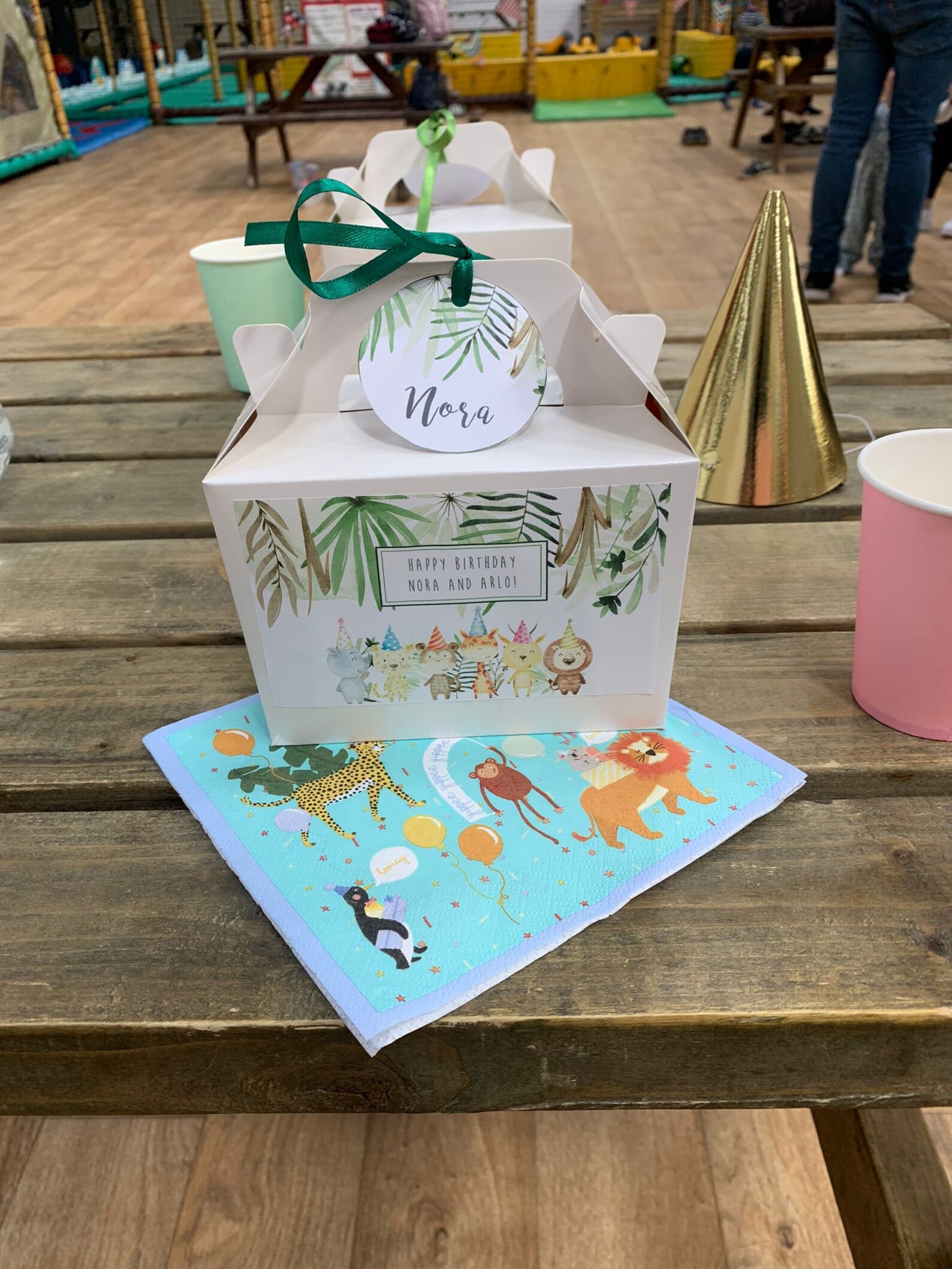 Party Lunch Box Party Animal Theme - Etsy