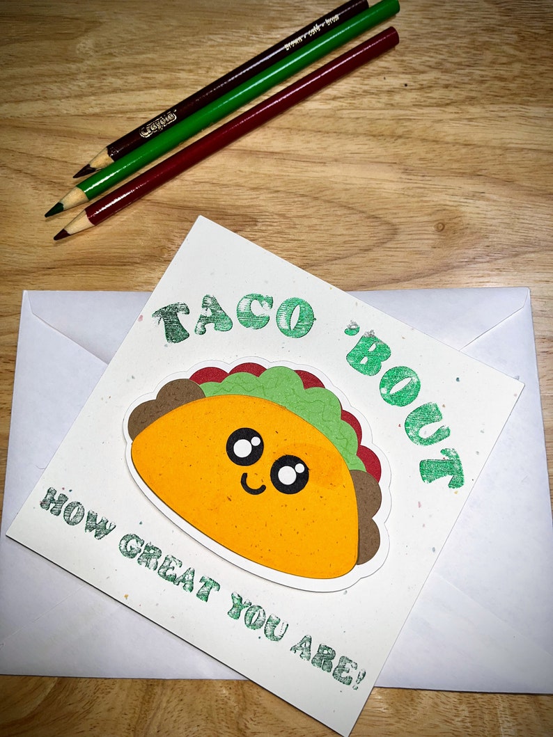 Taco Thank You Card - Etsy