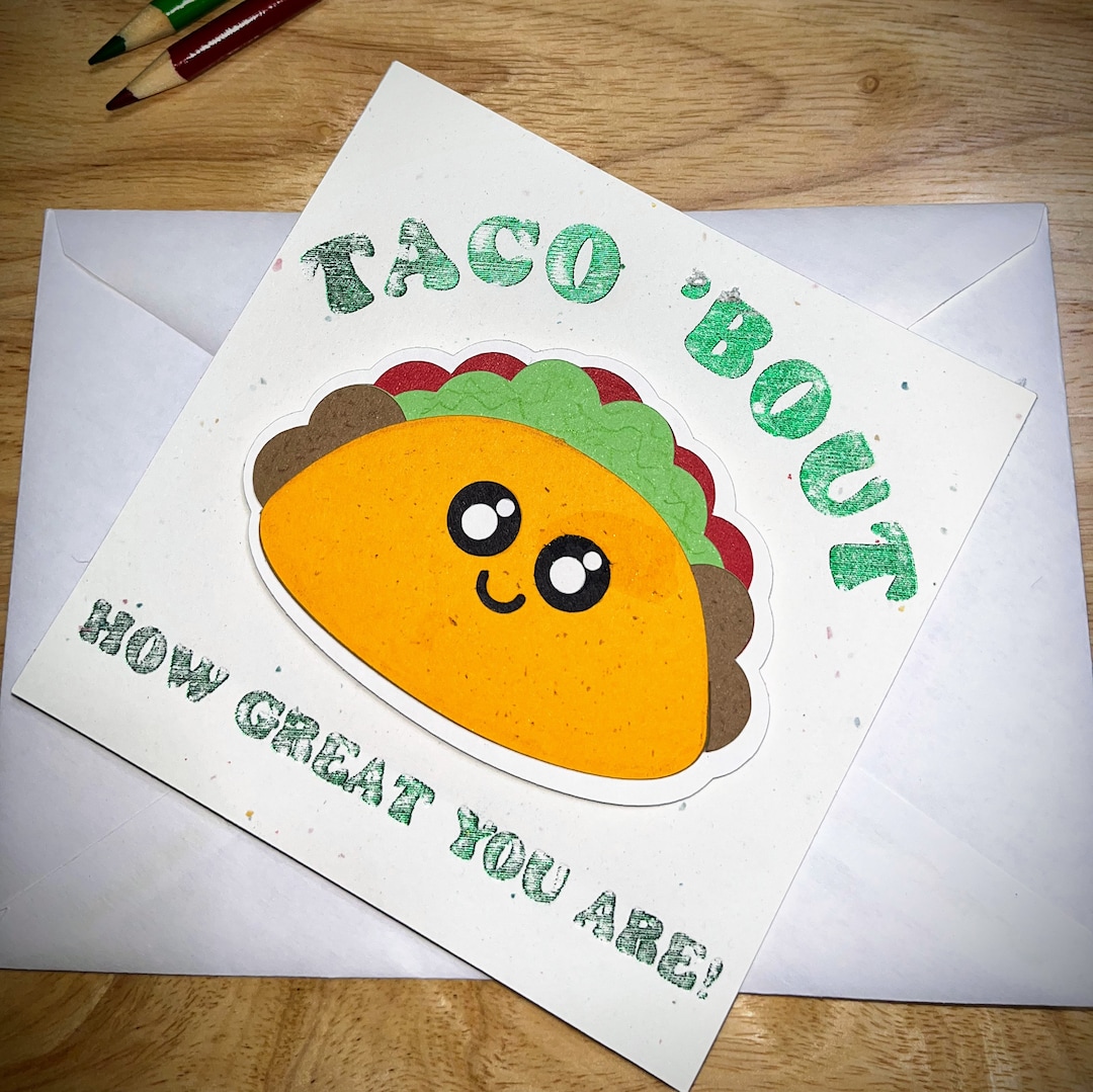 Taco Thank You Card - Etsy