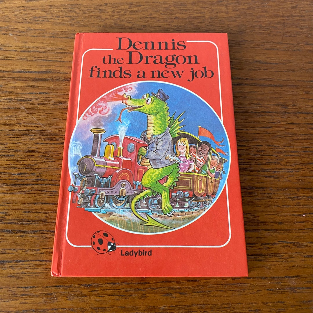 Dennis the Dragon, Dennis Finds a New Job, Vintage Ladybird Book. A ...