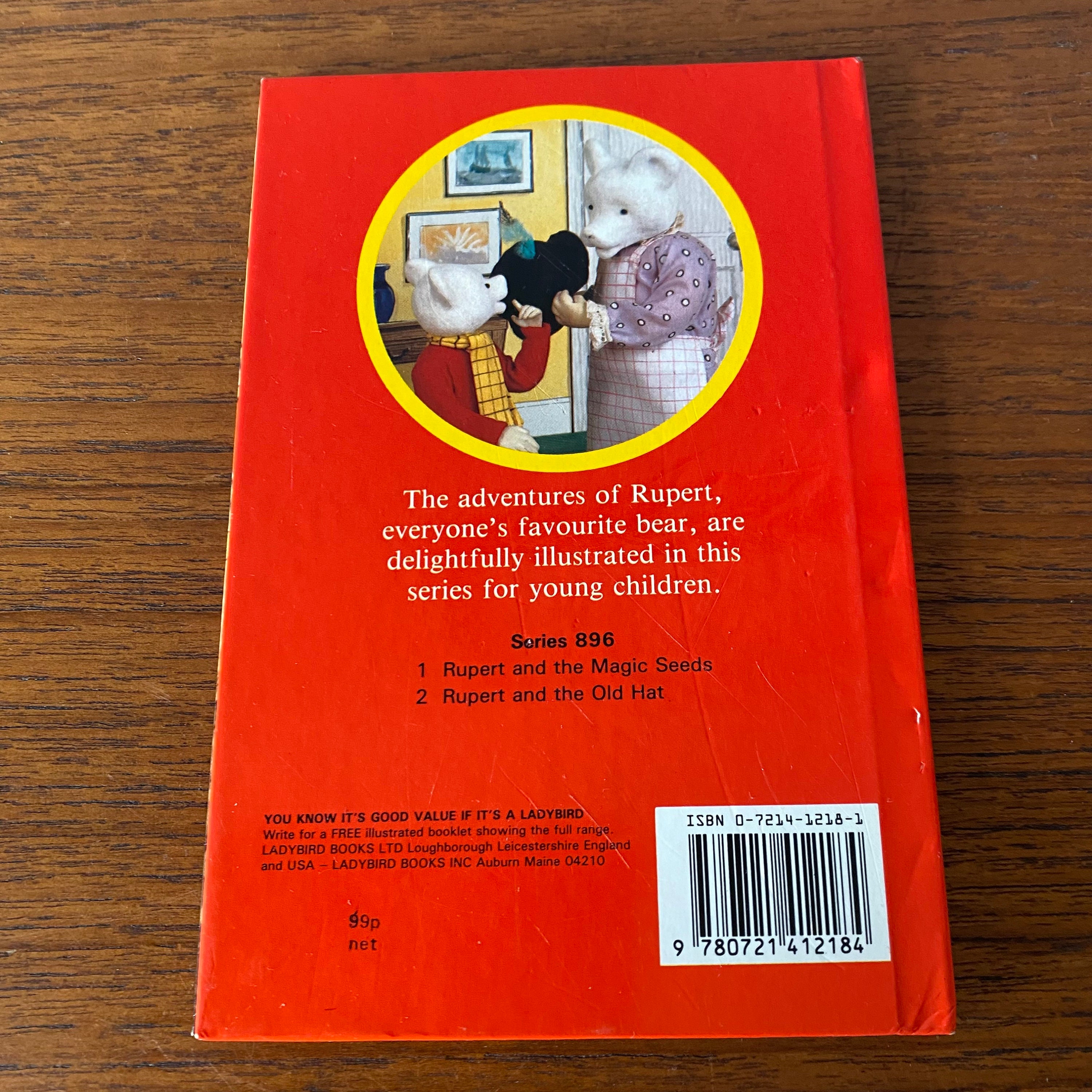 Rupert and the Old Hat. Rupert Bear . Vintage Ladybird Book. Series 896 ...