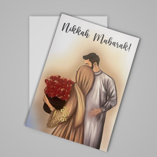 Personalised Nikkah Card Islamic Wedding Card Wedding Card - Etsy UK