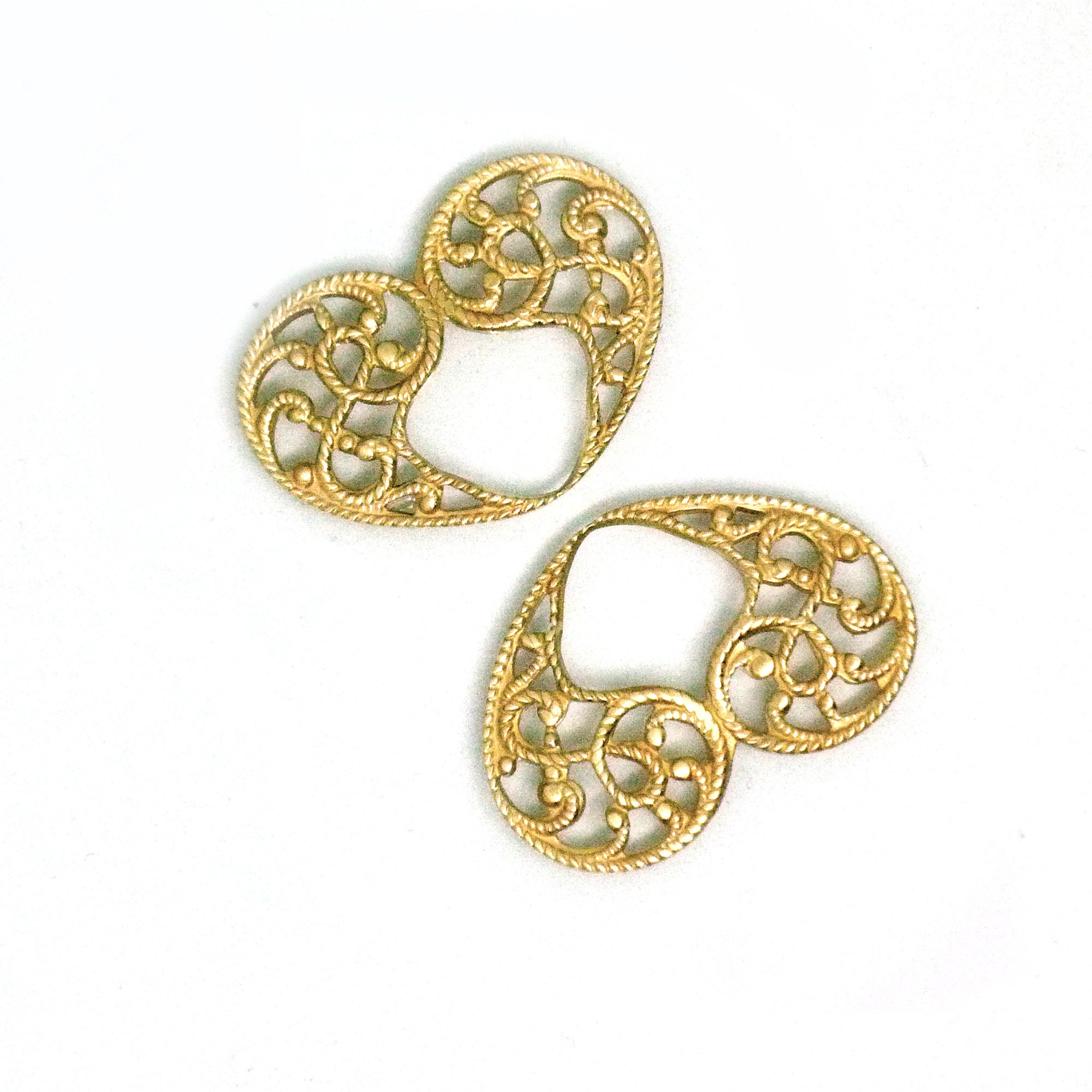 Filigree Brass Connector European Filigree Stamping Filigree - Etsy
