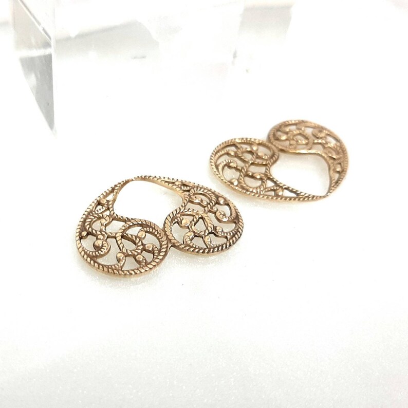 Filigree Brass Connector European Filigree Stamping Filigree - Etsy