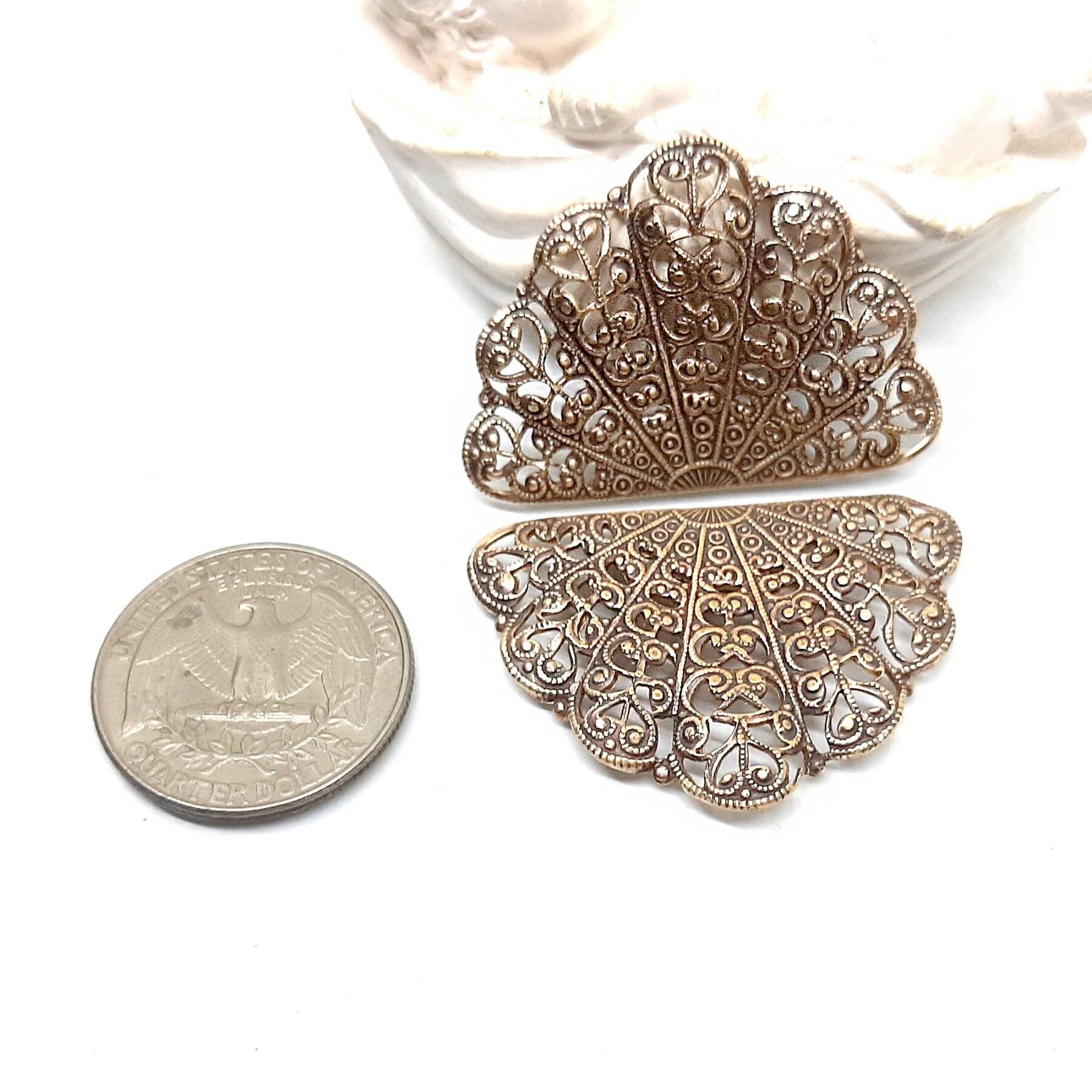 Filigree Brass Stamping European Brass Stamping Jewelry Making - Etsy