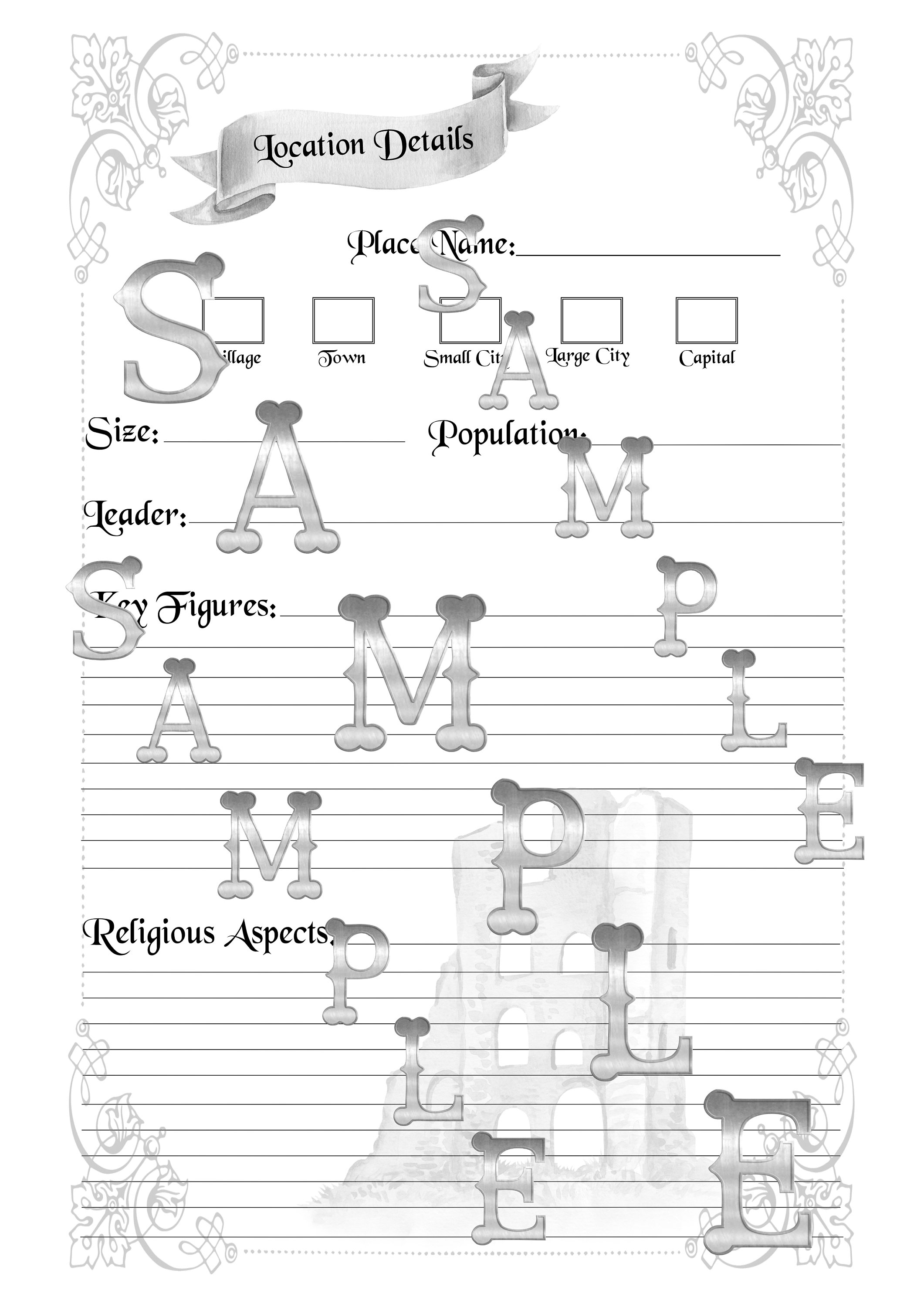 A4 Downloadable Player Sheets Complete Set 3.5 - Etsy