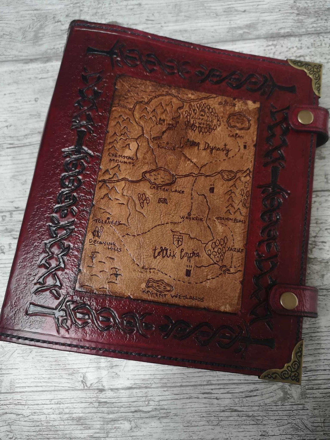 A5 Leather Ring Binder Folder With Note-taking System - Etsy