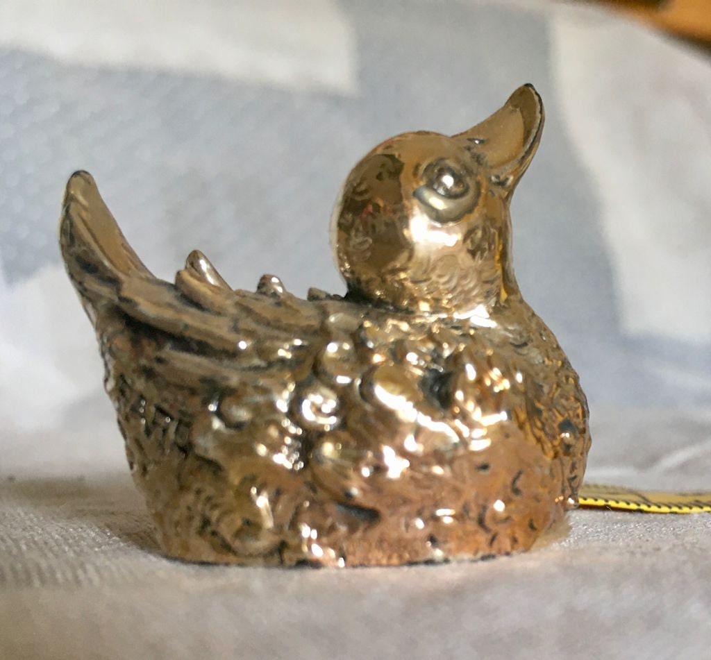 PAPERE - pequeño pato plateado - Etsy España