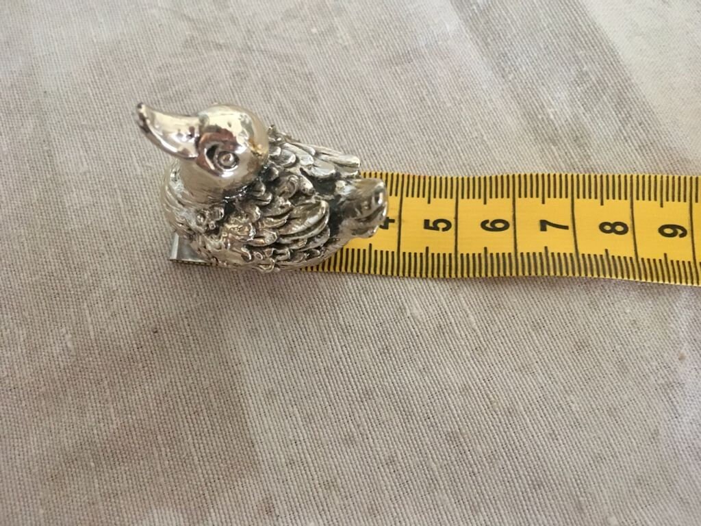 PAPERE - pequeño pato plateado - Etsy España