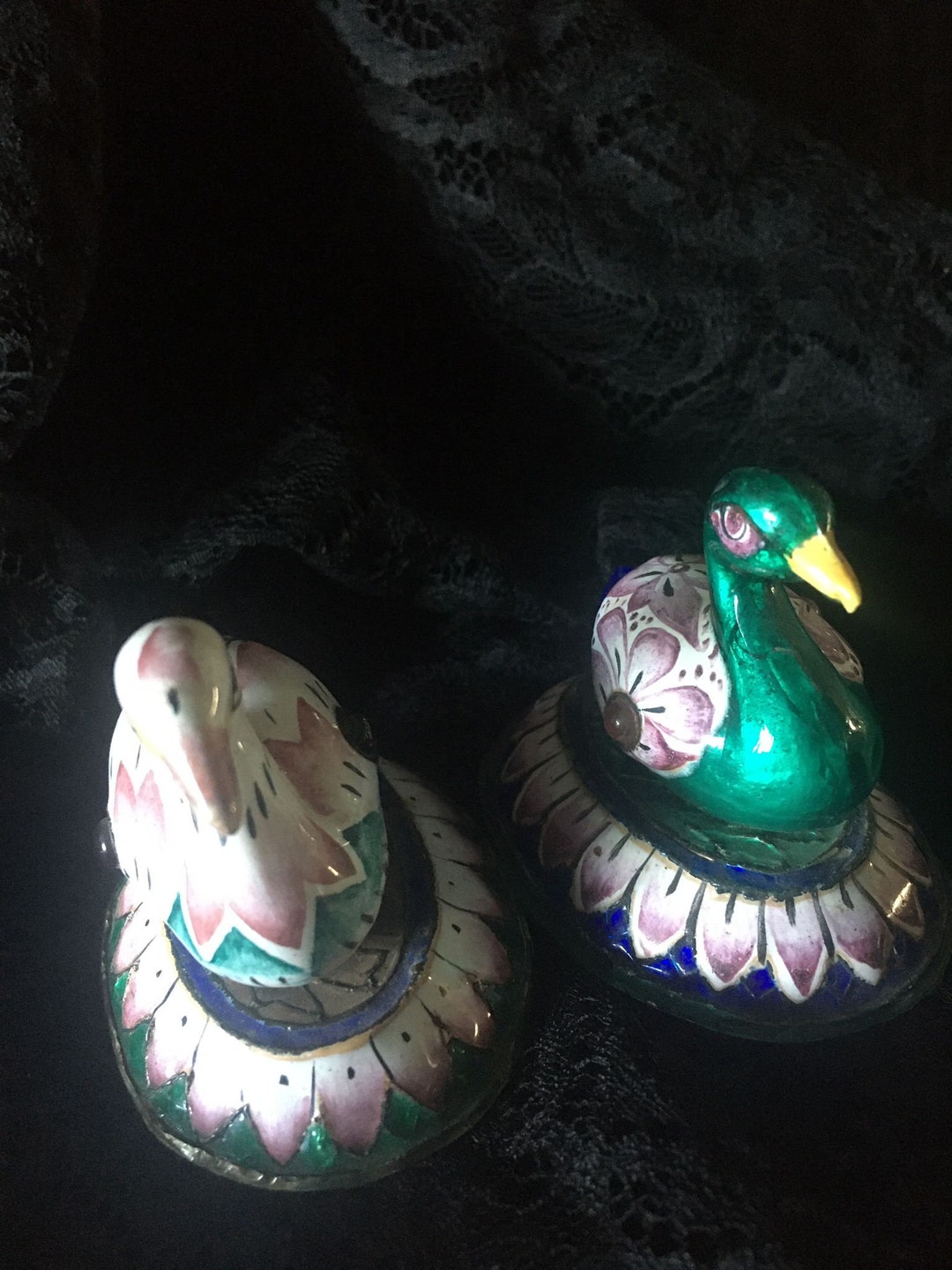 DUCKS pair of Ducks or Russian Swans - Etsy