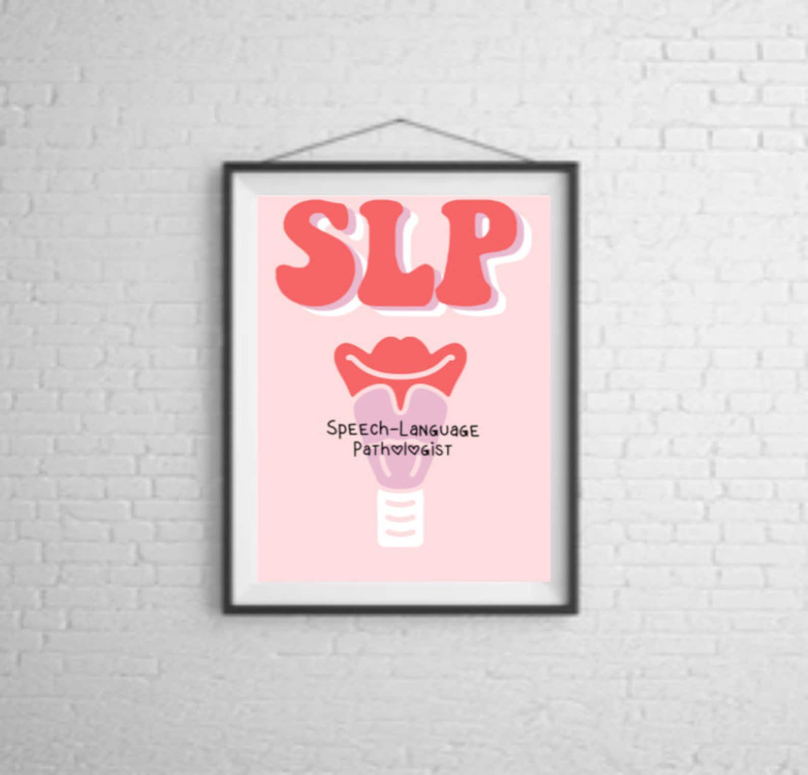 Speech Language Pathology Colorful Wall Art Print - Etsy