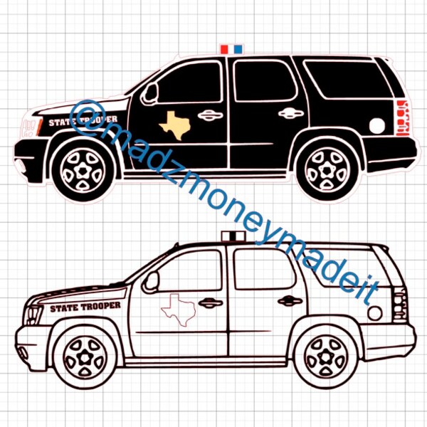Texas State Trooper Svg - Etsy