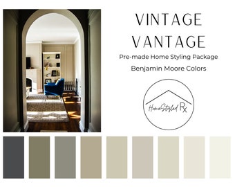 Industrial Modern Pre-made Paint Color Palette and Home Styling Package ...