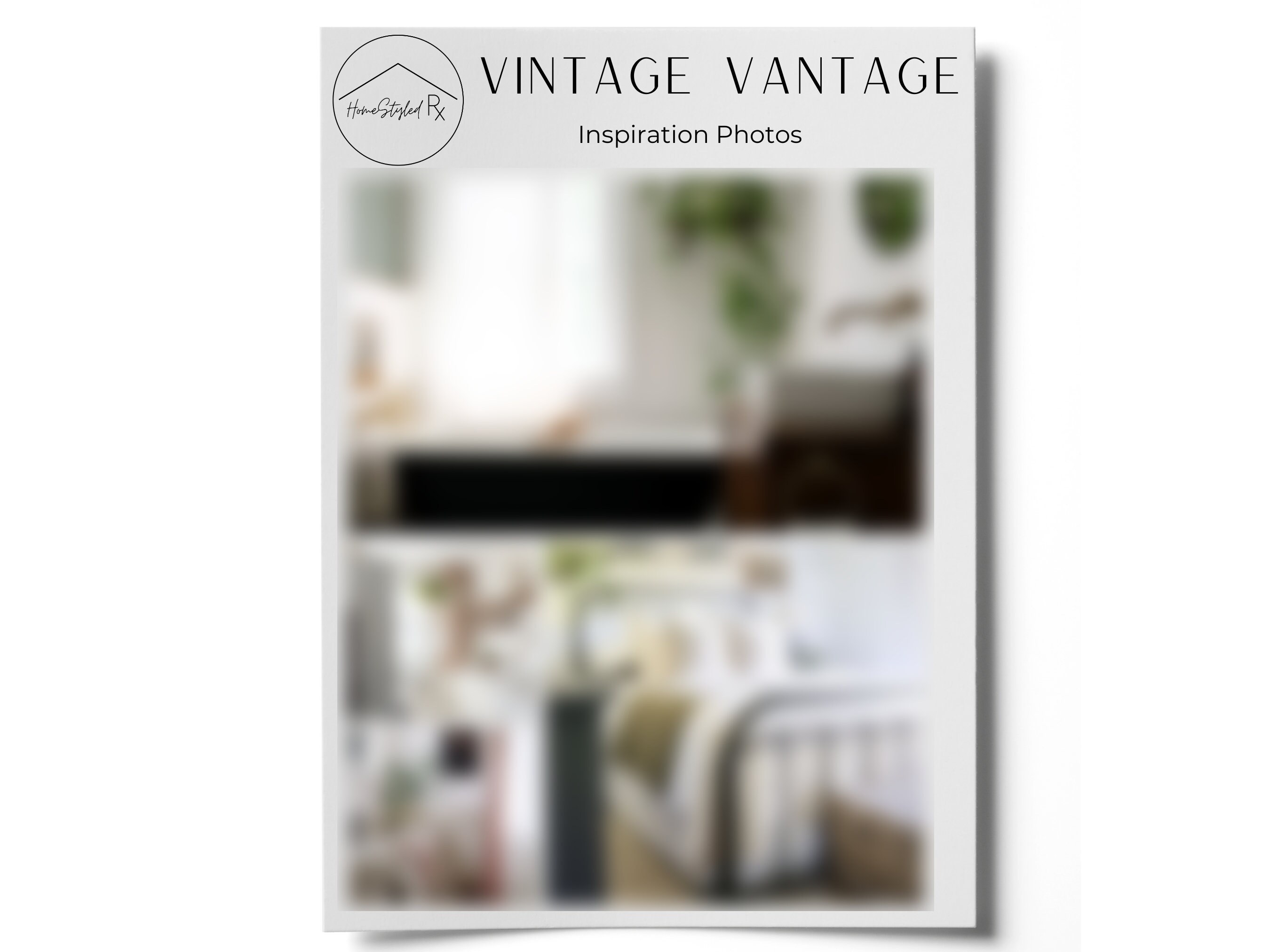 Vintage Vantage Pre-made Paint Color Palette and Home Styling Package ...