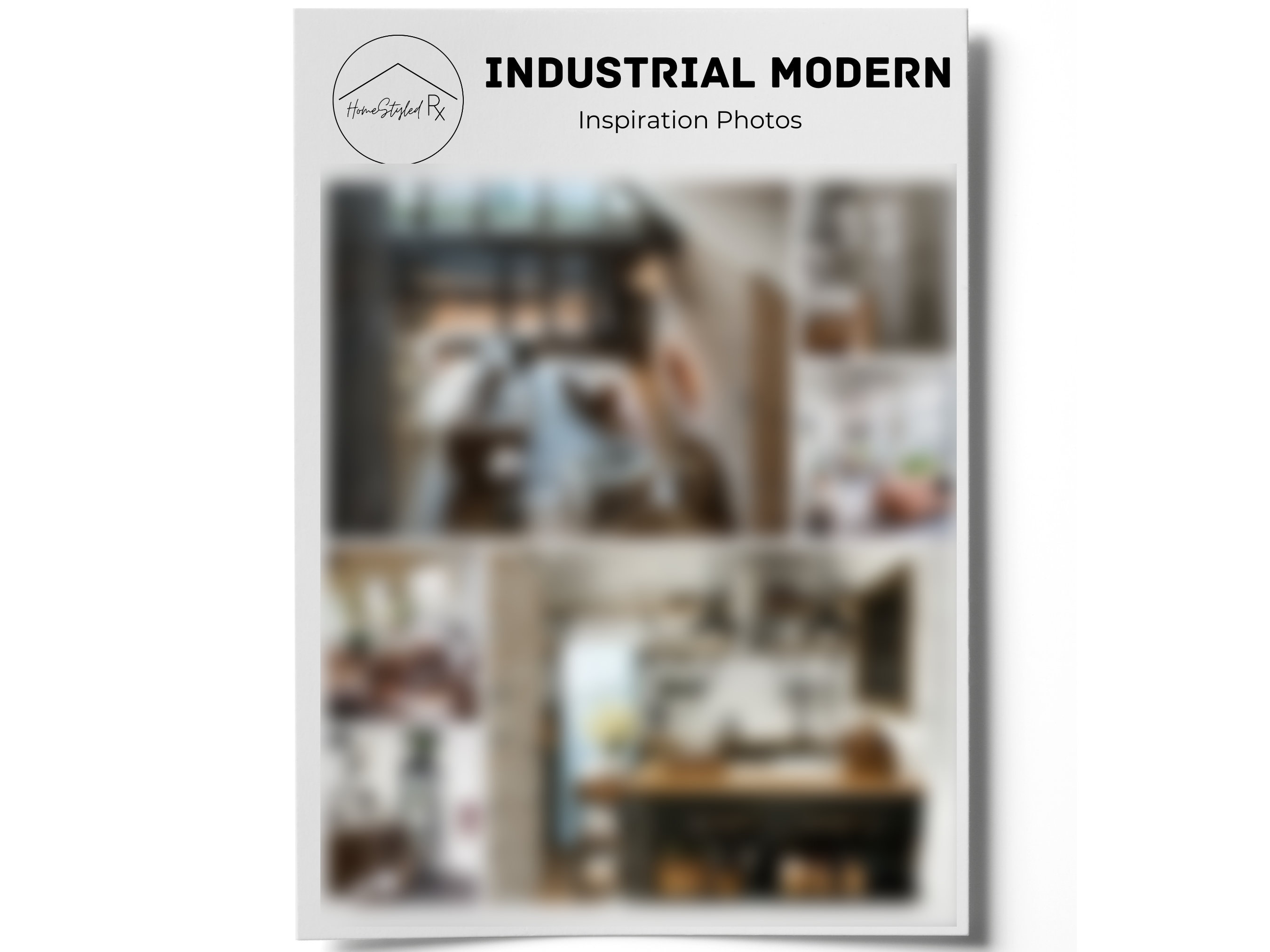 Industrial Modern Pre-made Paint Color Palette and Home Styling Package ...