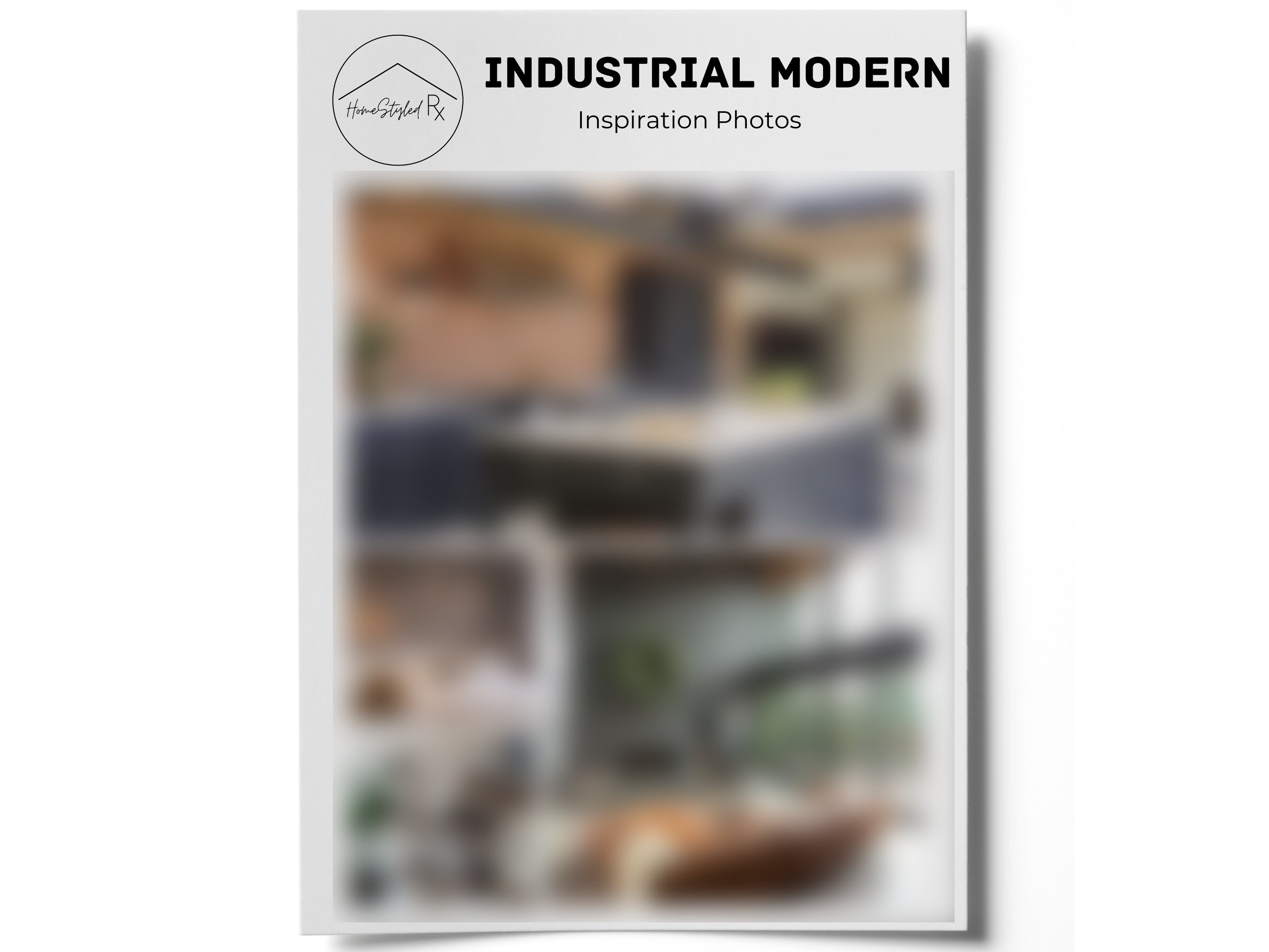 Industrial Modern Pre-made Paint Color Palette and Home Styling Package ...