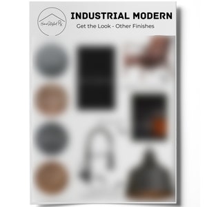 Industrial Modern Pre-made Paint Color Palette and Home Styling Package ...