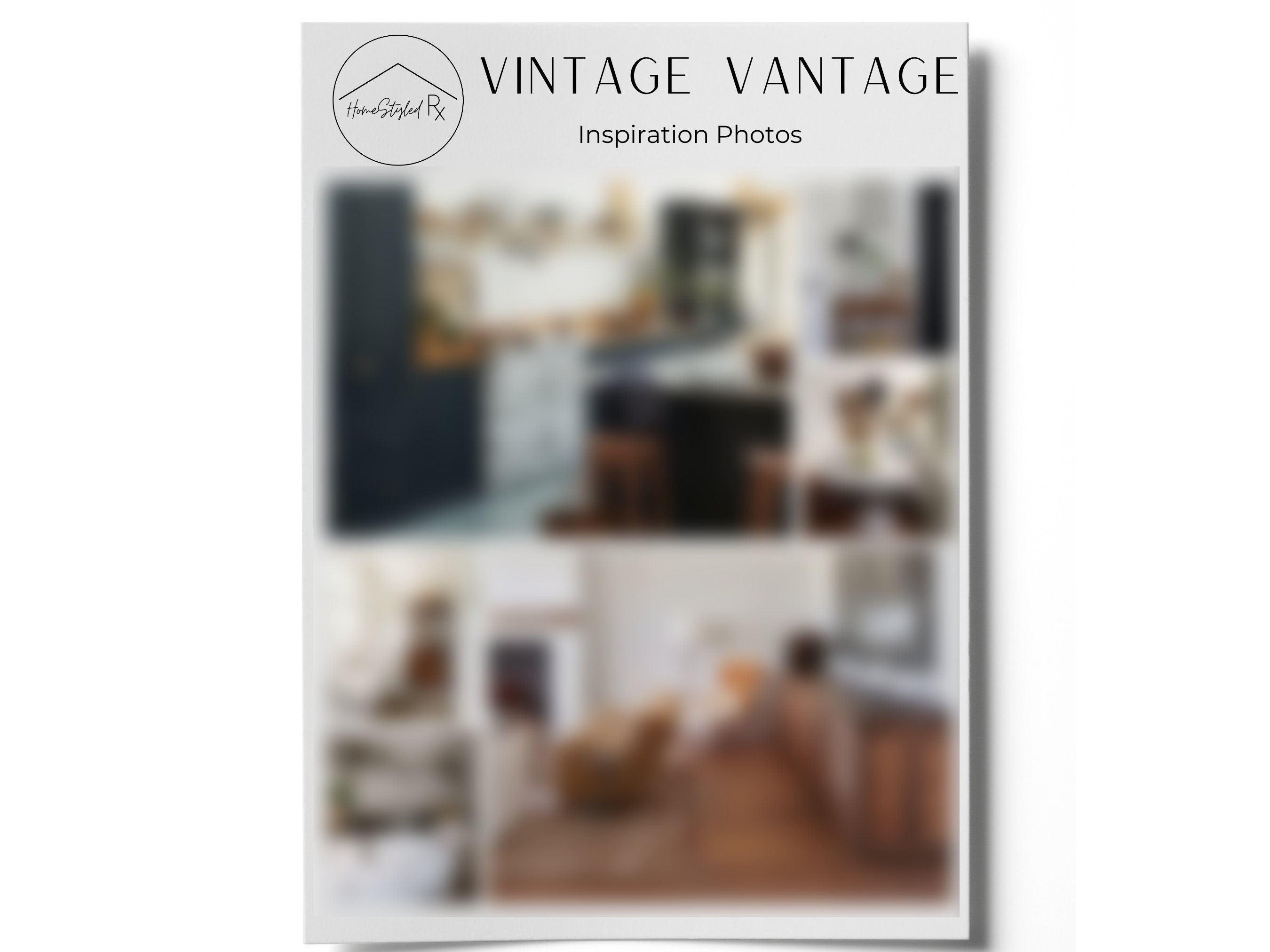 Vintage Vantage Pre-made Paint Color Palette and Home Styling Package ...