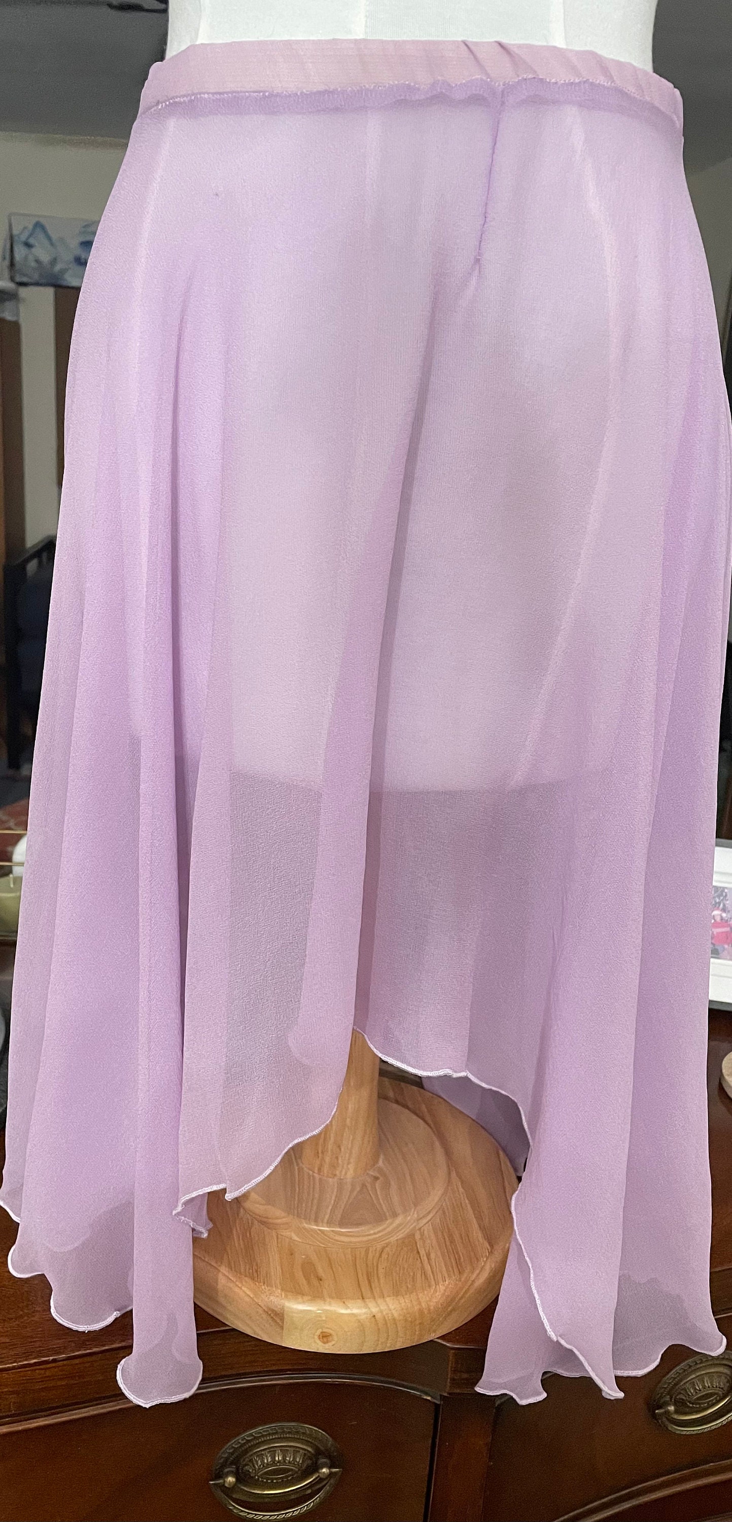 Ballet Rehearsal Skirt Ready to Wear Crepe Chiffon Ballet Skirt Flowy Ballet Circle Skirt ...