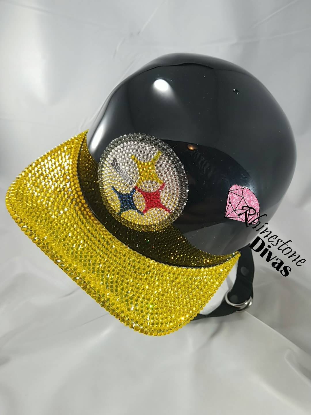 Blinged Rhinestone Motorcycle Baseball Helmet - Etsy