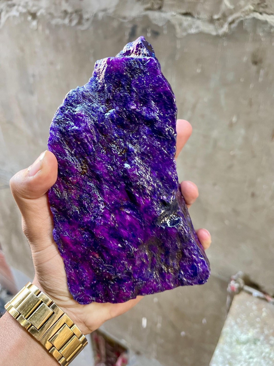 Large Sugilite Rough, Ural Sugilite Stone, Very Rare Sugilite Rough ...