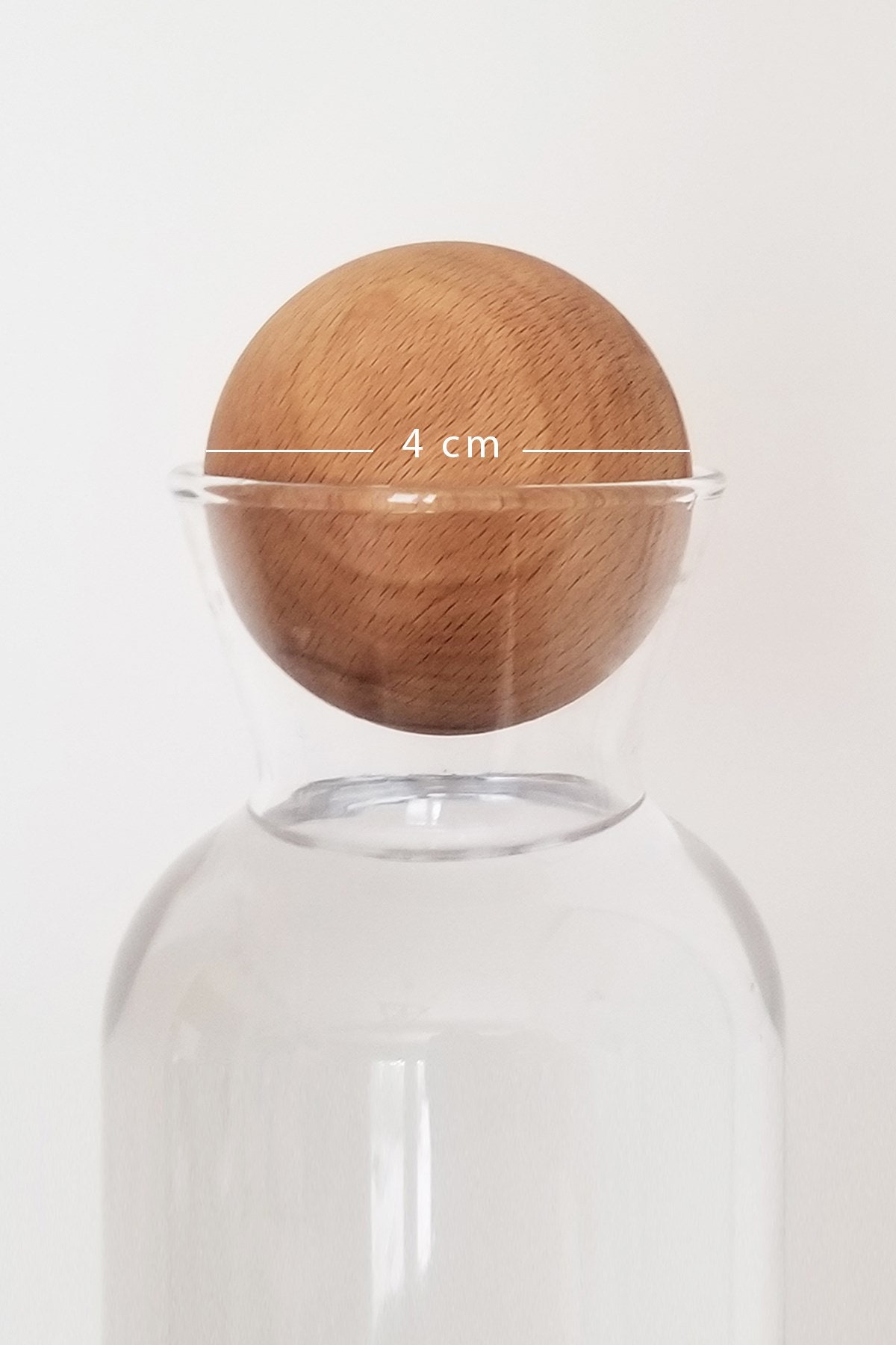 Solid Wood Sphere Karaf / Jug / Bottle Cap | Can Be Used for A Long ...