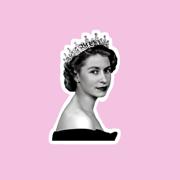Queen Elizabeth Ii Sticker - Etsy
