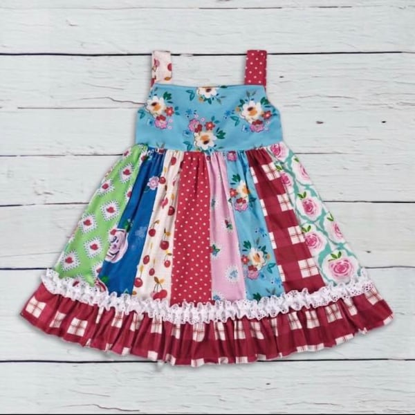 Patchwork Dress Pattern - Etsy