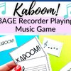 B-A-G-E Recorder Kaboom! Centers Game for Elementary Music for Piano ...