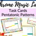 Pentatonic Chrome Music Lab Task Cards for Sol Mi La Do Re Music ...
