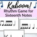 Snowman Rhythm Matching Game for Rhythm Names for Kids for Music ...