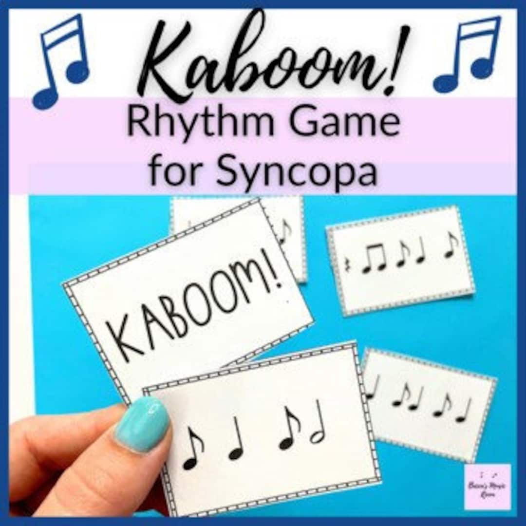 Syncopa Kaboom! Rhythm Game for Piano Lessons, Homeschool Music Class ...