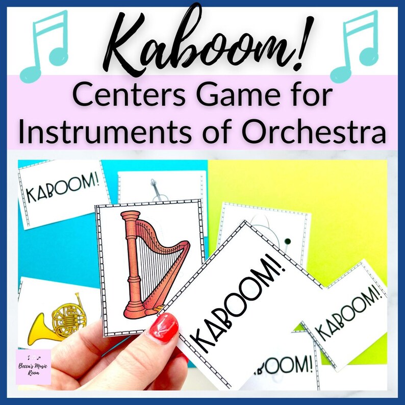Kaboom! Instruments of the Orchestra Elementary Music Centers Game for ...
