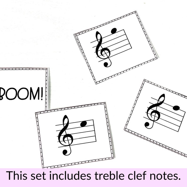 Treble Clef Kaboom // Centers Game for Elementary Music for Piano ...