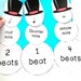 Snowman Rhythm Matching Game for Rhythm Names for Kids for Music ...
