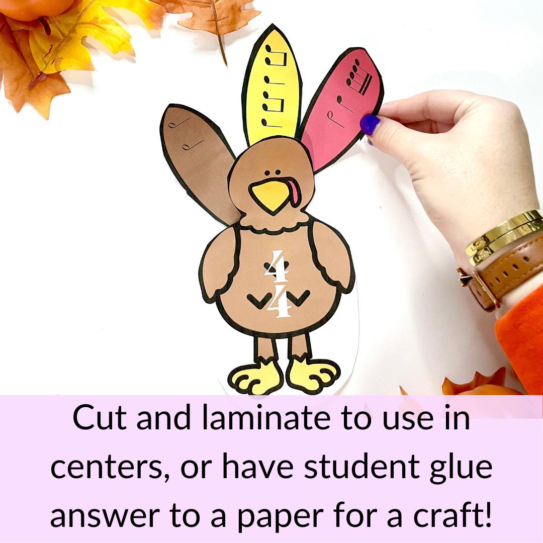 Turkey Meter Sort for Rhythm Elementary Music Centers During ...