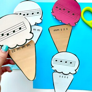 Sol Mi // Ice Cream Solfege Matching Game for Summer or End of Year ...