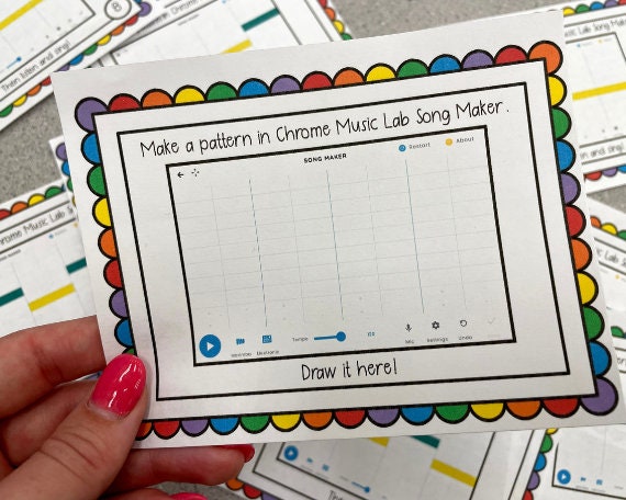 Pentatonic Chrome Music Lab Task Cards for Sol Mi La Do Re Music ...